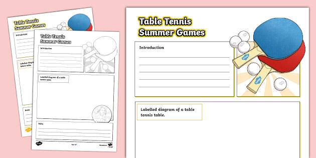 Table Tennis PE Games | twinkl.co.uk