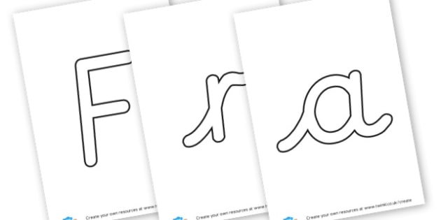 Cursive Display Letterings | twinkl.com.au