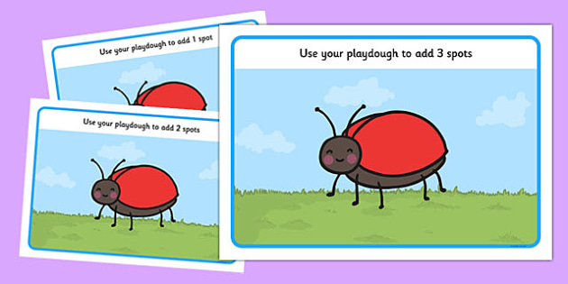 Basic Counting Spots Playdough Mats (creat de profesori)