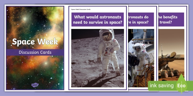 Space Exploration Discussion Cards (teacher made)