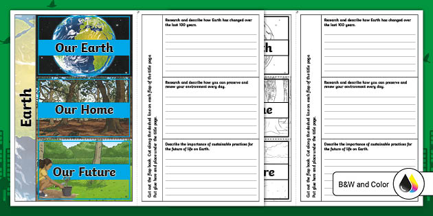 Earth Day Flap Book Activity (teacher made)