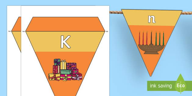 Kwanzaa Display Bunting (teacher made)