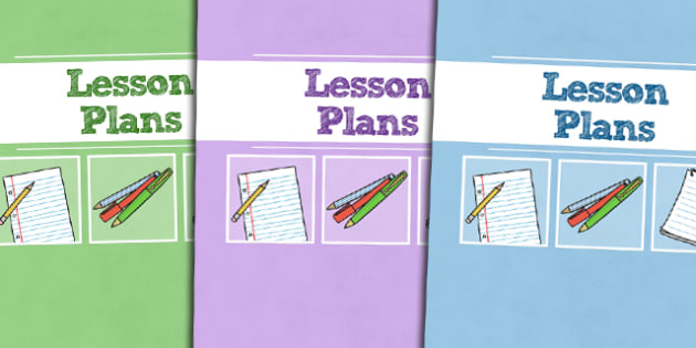 A4 Lesson Plans Divider Covers-Lesson plans, divider covers, A4 divider