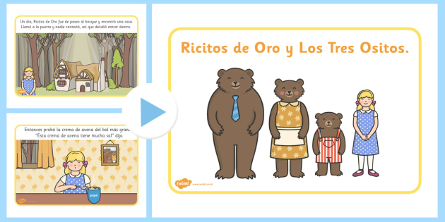 Ricitos de Oro y Los Tres Ositos Story PowerPoint Spanish