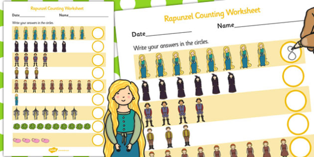 Rapunzel Counting Sheet