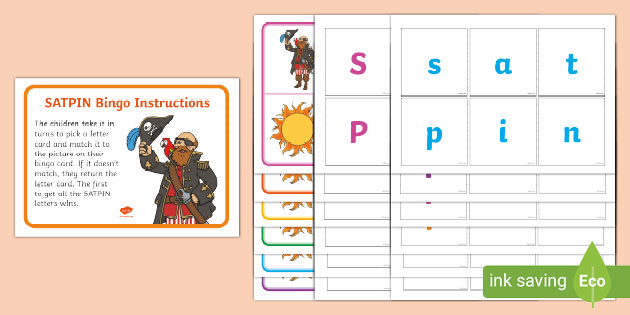 Picture Matching SATPIN Bingo