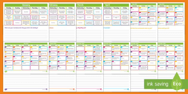 Monthly Writing Prompts Activity Pack (teacher made)