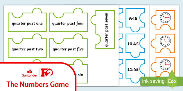 👉 The Numbers Game: Quarter Past/Quarter To [Mild]
