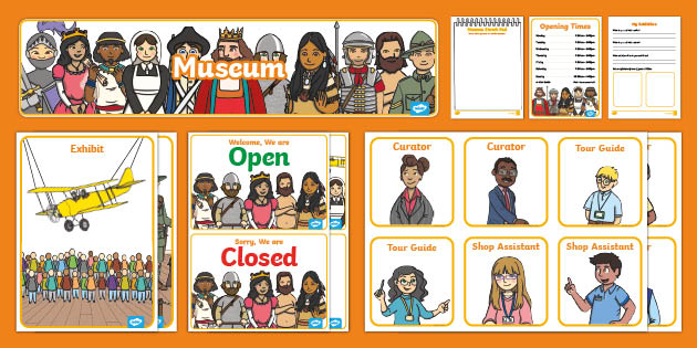 Museum Role Play Pack (Hecho por educadores)
