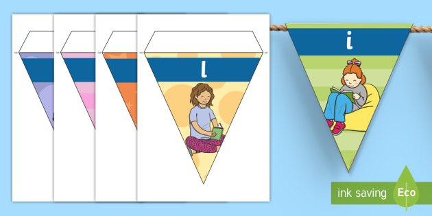 English Area Themed Display Bunting (teacher made)