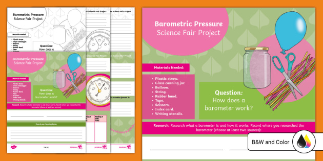 Simple Barometer Science Project DIY Weather Station For Kids