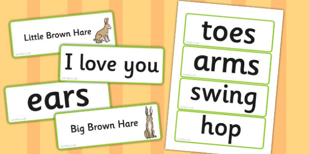 How Much Do I Love You Word Cards (teacher made)