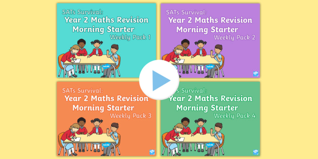 Year 2 SATs Survival: Maths Revision Morning Starter PowerPoint Pack