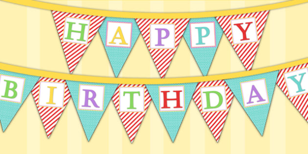 Circus Themed Birthday Party Happy Birthday Bunting - parties