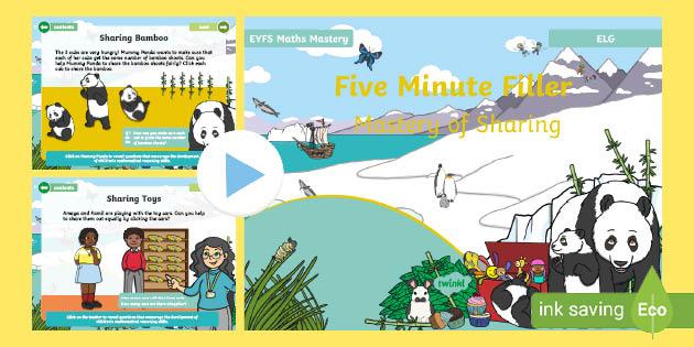 EYFS Maths Mastery: Five Minute Filler Sharing (ELG) PowerPoint EYFS Maths Mastery: Five Minute Filler Sharing (ELG) PowerPoint