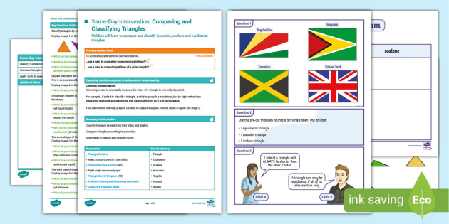 👉 Year 4 Intervention: Comparing and Classifying Triangles