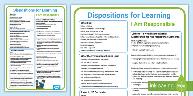 Disposition: Responsibility Large Information Poster