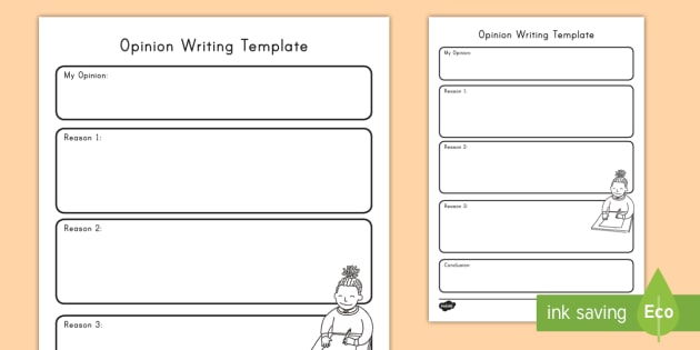 Opinion Writing Template teacher Made 