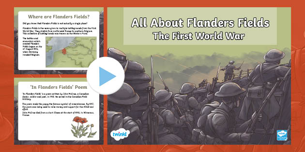 World War One: Flanders Fields Facts PPT | Twinkl Originals