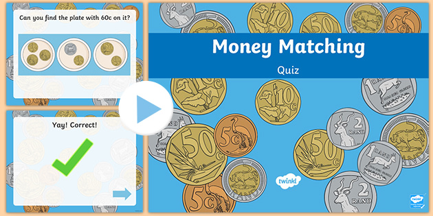 Money Matching Quiz PowerPoint (teacher made)
