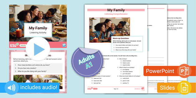My Family Powerpoint • Twinkl.com.au