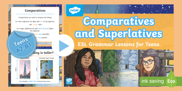 Ppt Comparativesuperlative Adjectives Powerpoint