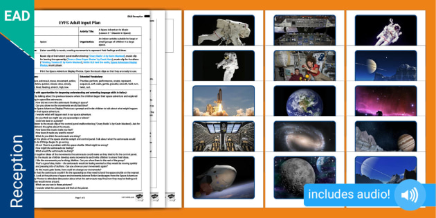 EYFS Music Space Adventure Disaster in Space Plan and Pack