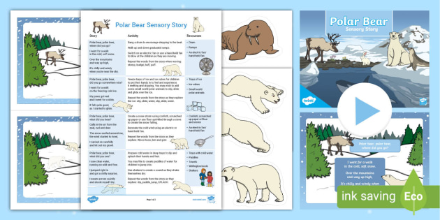 Polar Bear Sensory Story Resource Pack (teacher made)