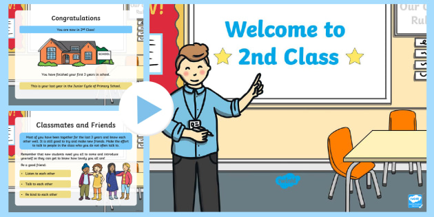 Welcome to 2nd Class PowerPoint (teacher made)