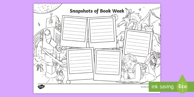 Snapshots of CBCA Book Week Worksheet (teacher made)