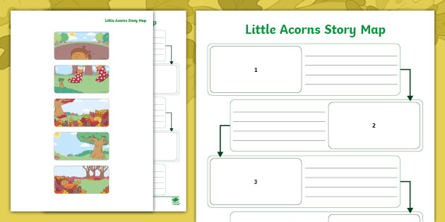 Little Acorns Story Map Worksheet / Worksheet (teacher made)
