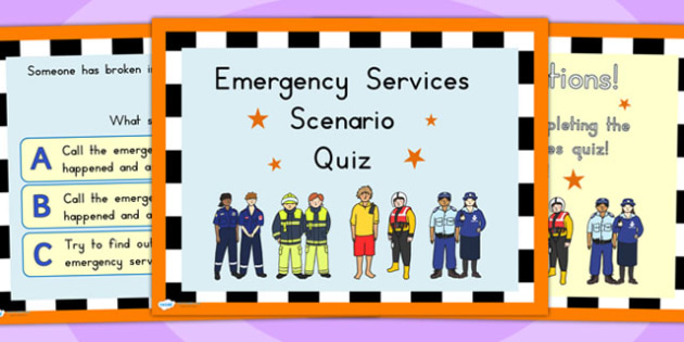 People Who Help Us Scenario Quiz PowerPoint (teacher made)