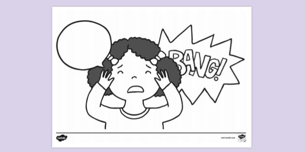 FREE! - Too Loud Colouring Sheet (teacher made)