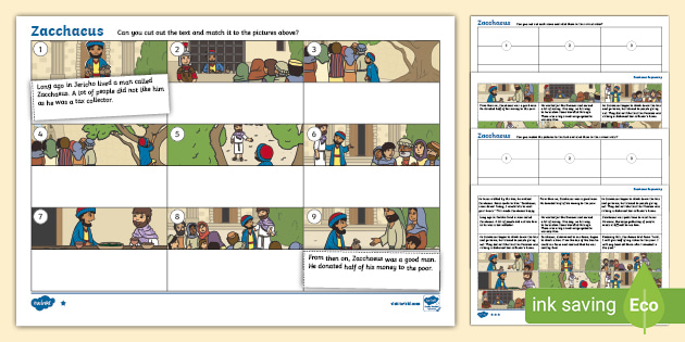Catholic Zaccheus: The Tax Collector First Level Differentiated Sequencing