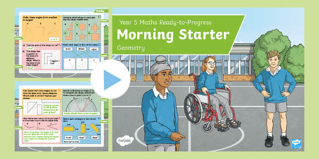👉 Year 5 Maths Ready-to-Progress Morning Starter: Geometry