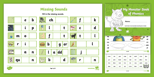 KS2 My Monster Book of Phonics Revision Activity Booklet