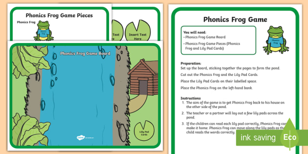 Phonics Frog Editable Game