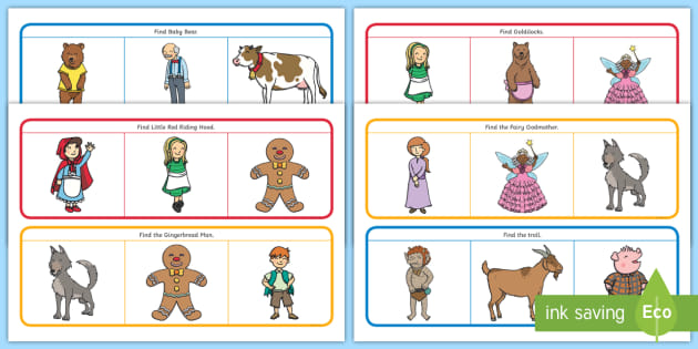Find the Traditional Tales Characters and Objects Activity