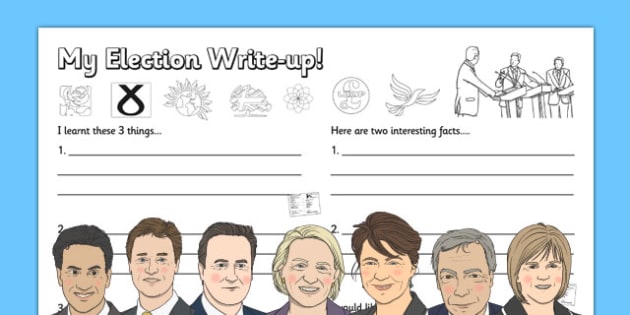 Election Write Up Worksheet