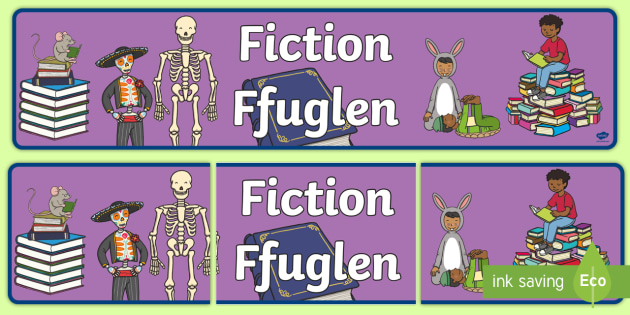 Fiction Display Banner English/Welsh (teacher made)