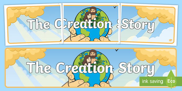 Adam and Eve Creation Story Display Banner (teacher made)
