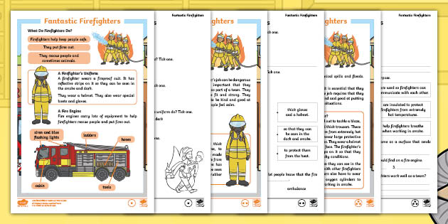 Charlie the Firefighter - KS1 Fantastic Firefighters Differentiated Reading