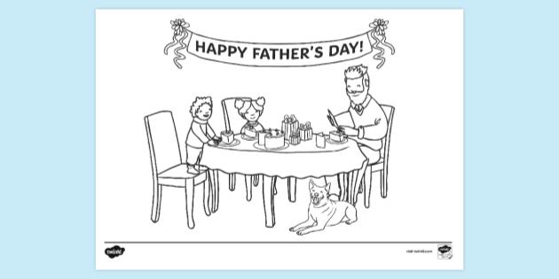FREE! - Happy Father's Day Colouring Pages | Colouring Sheets