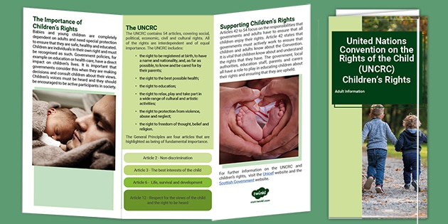 UNCRC Children’s Rights Adult Information Leaflet