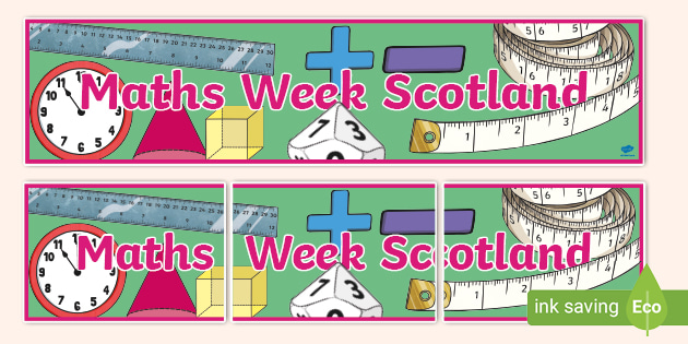Maths Week Scotland Display Banner