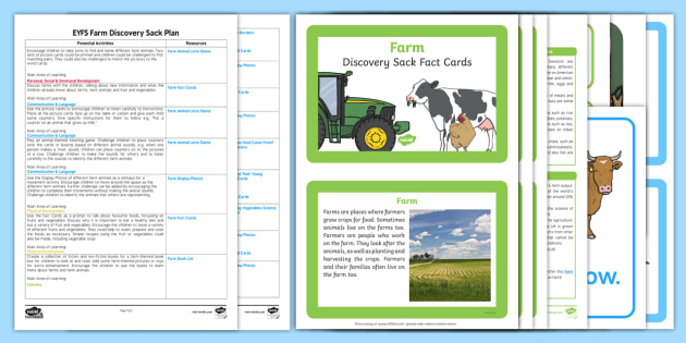 EYFS Farm Discovery Sack Plan and Resource Pack