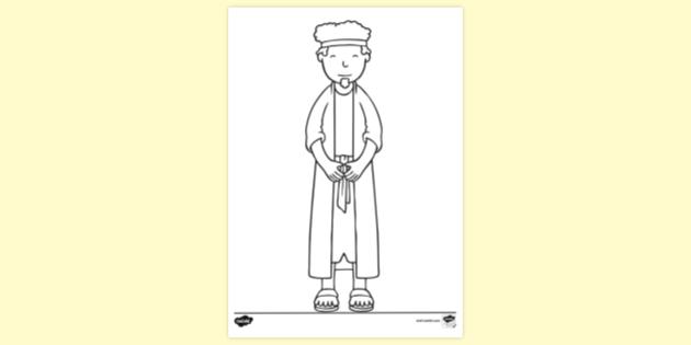 FREE! - Brother Issachar Colouring | Colouring Sheets