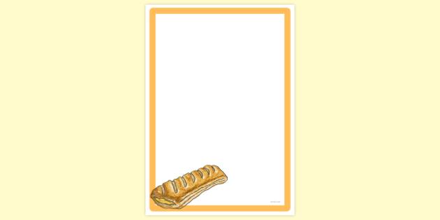 FREE! - Cheese Roll Page Border | Page Borders | Twinkl