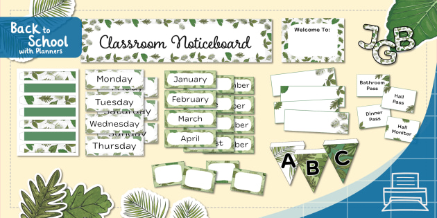 Classroom Display Pack | Leaf themed (teacher made)