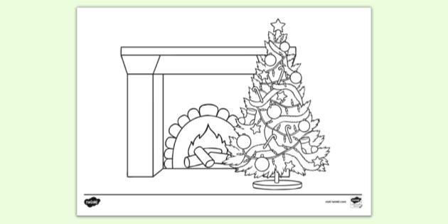 FREE! - Christmas Clip Art Colouring Page | Colouring Sheets